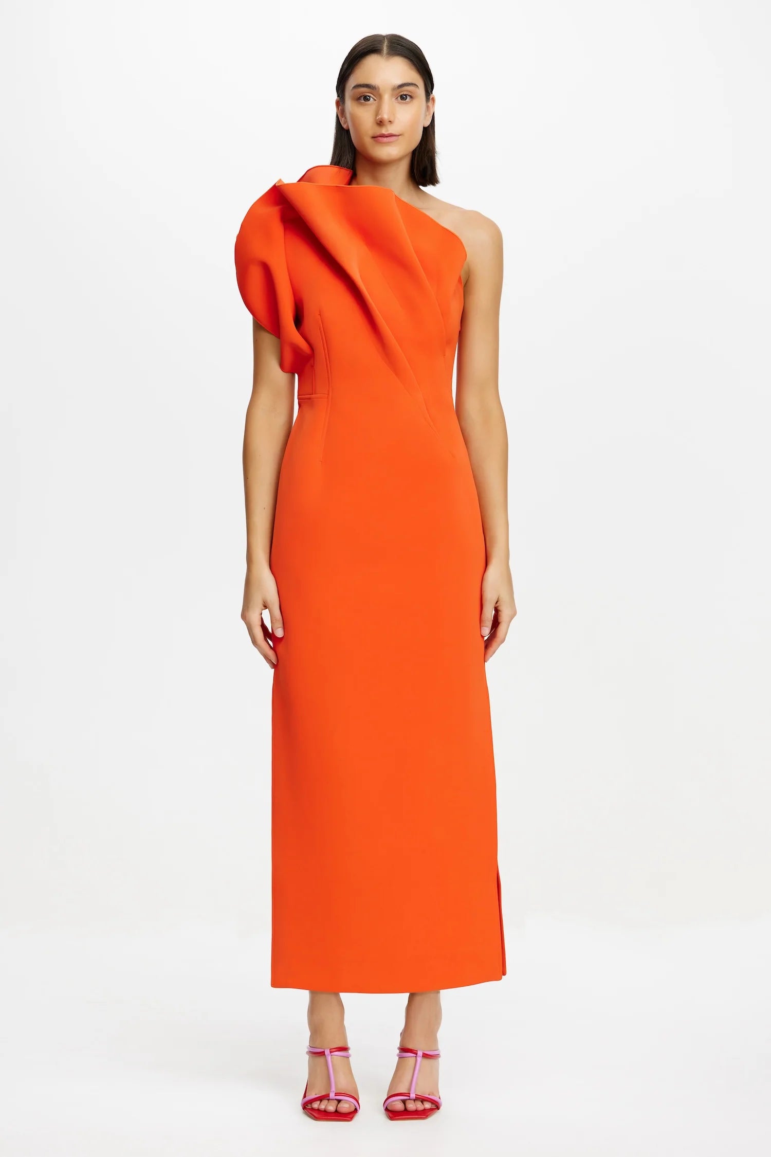 Hawkley Midi Dress Rosso – ROAR CLOTHING PTY LIMITED