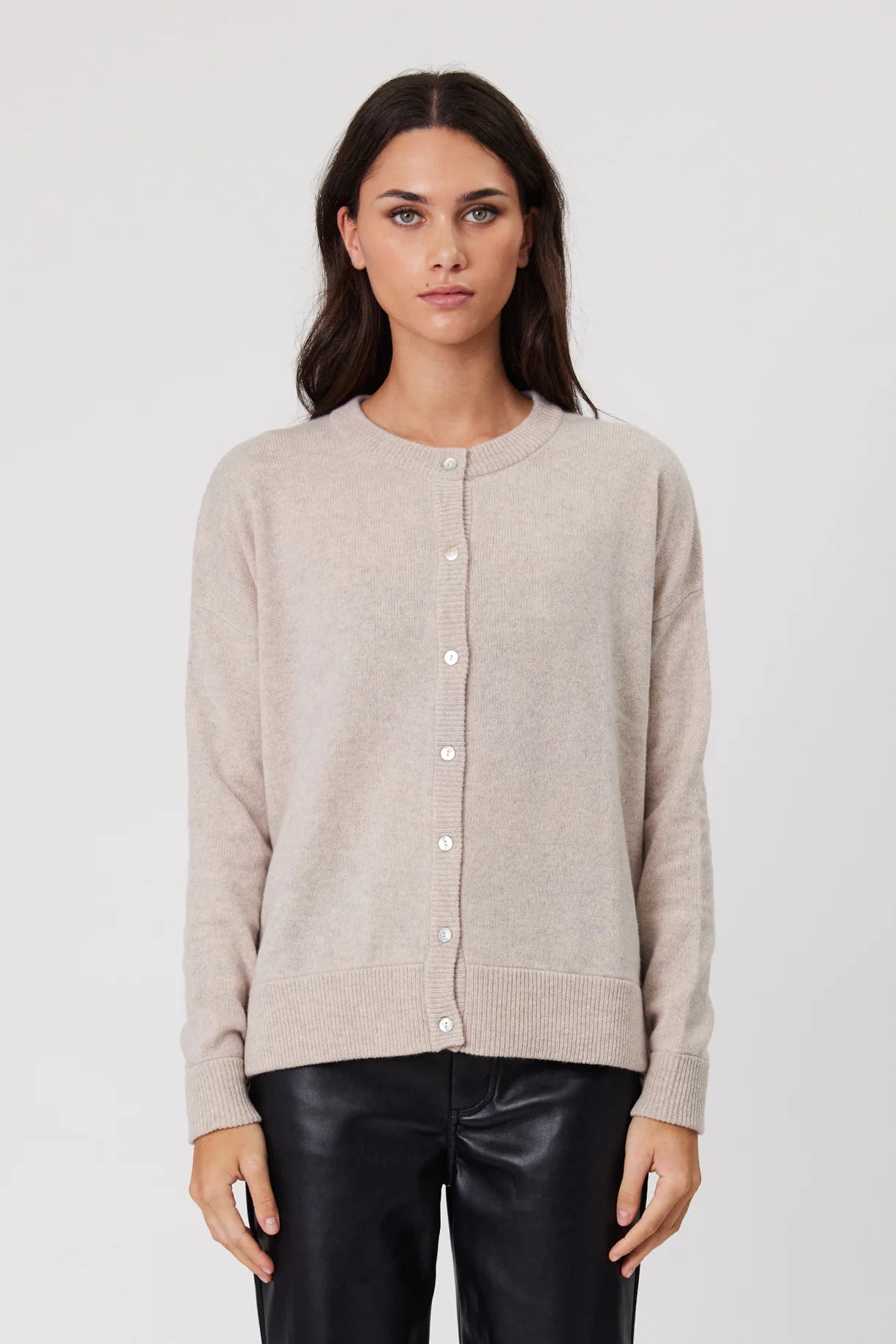 Tali Cardigan Barley – ROAR CLOTHING PTY LIMITED